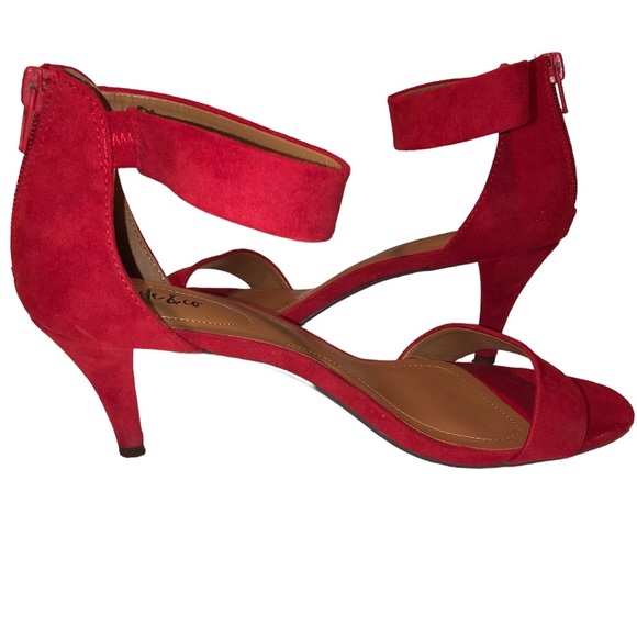 Style & Co. | Shoes | Red Dress Heels Size 9 | Poshmark